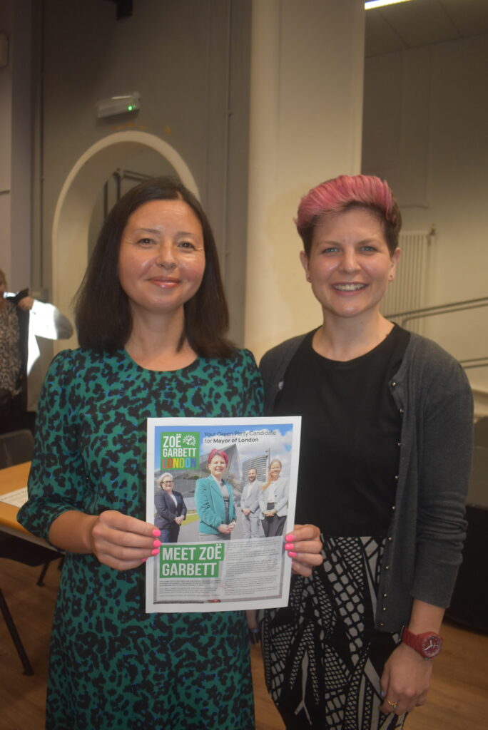 A Visit From Our Mayoral Candidate, Zoë Garbett – Merton Green Party